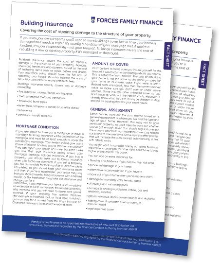 Building Insurance - Forces Family Finance